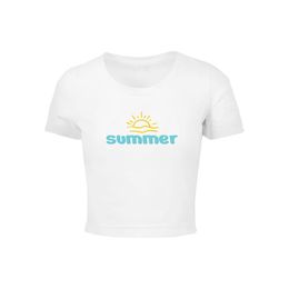 Merchcode Shirt 'Summer - Sun' female White size L