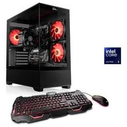 CSL Gaming-PC "AeroVision V24333", schwarz, Microsoft Windows 11 Home (64 Bit), 32 GB RAM 1.000 GB SSD, Desktop-PCs