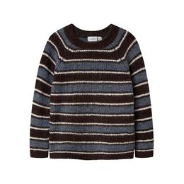 name it Pullover Jungen Größe 98 braun / grau