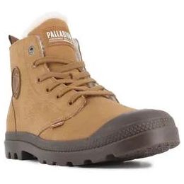 Winterboots Palladium "PAMPA HI ZIP WL", Herren, Gr. 40, mahogany, Leder, Schuhe Winterboots, Winterschuhe, Schn&uuml;rboots, Winterstiefel, Snowboots, gef&uuml;ttert
