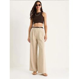 Bianco Lucci Pleat-Front Pants female Beige size M