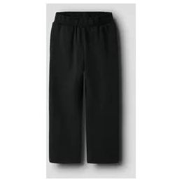 Sweathose name it "NKMMALLO STRAIGHT SWEAT PANT BRU NOOS", Jungen, Gr. 134, N-Gr, schwarz (schwarz (blank)), Sweatware, Obermaterial: 80% Baumwolle, 20% Polyester, unifarben, Basic normal, Hosen Sweathose