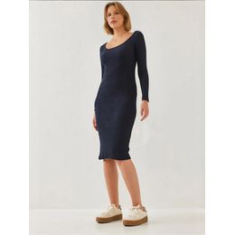 Bianco Lucci Kleid Damen Größe 38 marine Winterkleid