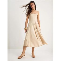Bianco Lucci Dress female Beige size L