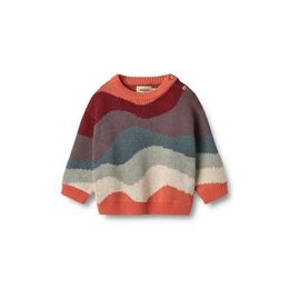 Wheat Pullover 'Knud' Jungen Größe 74 beige / grau / grün / orange / rot