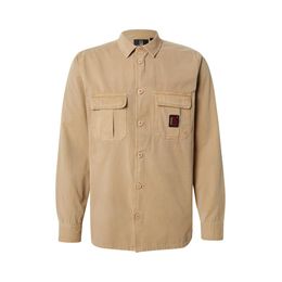 Rip Curl Athletic Button Up Shirt 'SEARCH DESTROY' male Beige size M