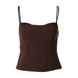 Abercrombie & Fitch Abercrombie & Fitch Top Damen Gr&ouml;&szlig;e L dunkelbraun / schwarz