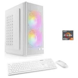 CSL PC "Spectrum V24584", wei&szlig;, Microsoft Windows 11 Home (64 Bit), 64 GB RAM 4.000 GB SSD, Desktop-PCs, PC