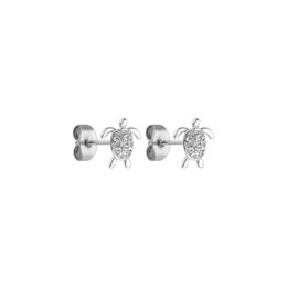 PURELEI Earrings 'White Turtle' female Silver size Onesize