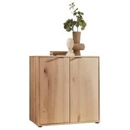 Kommode Wiemann "Cardiff Sideboard, Wäscheschrank, teilmassiv Bianco-Eiche, 80 cm", braun, Bianco-Eiche,Front Bianco-Eichemassiv, Eiche, Sideboards, verschiedenen Ausführungen, inklusive Einlegeboden
