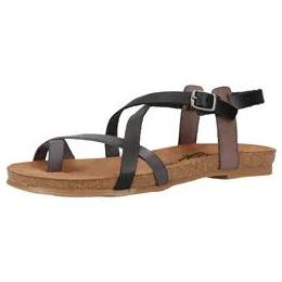 Zehentrenner COSMOS Comfort "COSMOS Comfort Zehensteg Leder", Damen, Gr. 39, schwarz, Leder, Schuhe