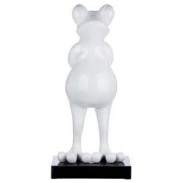 Tierfigur CASABLANCA BY GILDE "Skulptur Frosch weiß", weiß, B:32cm H:68cm T:30cm, Kunstharz, Dekofiguren