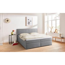 Boxbett Collection AB ""Athena", OTTOs Choice, Topseller wahlweise mit Bettkasten", grau, B:193cm L:206cm, Komplettbetten, Boxspringbett, inkl. Topper bei Ausführung mit Matratze, in Härtegraden H2, H3, H4