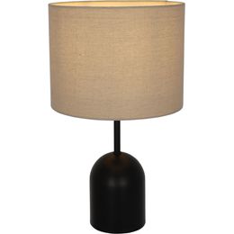 OTTO HOME Tischleuchte "Charleen", schwarz beige, Ø 23cm H: 40cm, Leuchten