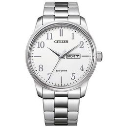 Solaruhr Citizen, silber (silberfarben, weiß), Armbanduhren, Herren, Armbanduhr, Herrenuhr