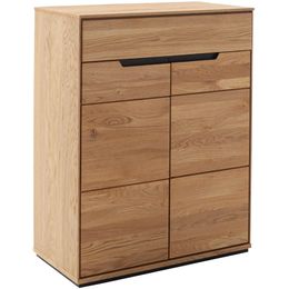 Schuhschrank MCA LIVING "Araya Kommode,Schubladenkommode,Flurkommode,Breite 79 cm", eichenfarben, B:79cm H:101cm T:45cm, Holzwerkstoff, Massivholz, Schränke, Schubkasten,Türen gedämpft,2 Einlegböden,FSC-Mix,Made in Europe