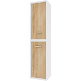 Hängeschrank MARWELL "FJORD", braun, B:35cm H:150cm T:25cm, Holzwerkstoff, Schränke, 35x150x25 cm