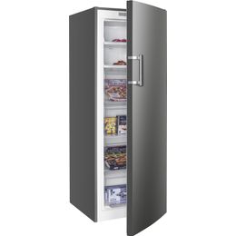 Hanseatic Gefrierschrank, Energieeffizienz: D (A-G), silber (edelstahl optik), B:54cm H:170,5cm T:60cm, Gefrierschränke, NoFrost, Schnellgefrierfunktion, Türalarm, Topseller