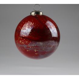 Weihnachtsbaumkugel AM Design "aus Glas, Ø: 8 cm", rot, Ø:8cm, Glas, Weihnachtsbaumkugeln, 4er Set
