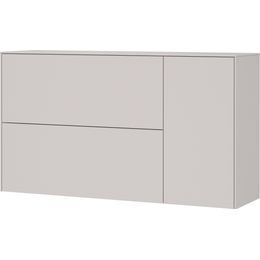 Schuhschrank Germania "GW-Lomena", kaschmir, B:137cm H:78cm T:41cm, Spanplatte, Schränke, mit Push-to-open Funktion