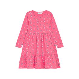 Jerseykleid DANAMADE "DANAMADE Dresses DFILIZ", Mädchen, Gr. 122, EURO, rosa (pink), 95% Baumwolle, 5% Elasthan, Kleider