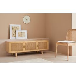 Lowboard "Lina, TOPSELLER, OTTOs Choice", beige (naturfarben), B:140cm H:46cm T:42cm, FSC-zertifizierter Holzwerkstoff, LeGer Home by Lena Gercke, Sideboards