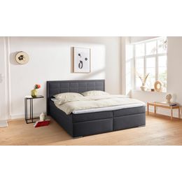 Boxbett Collection AB ""Athena", OTTOs Choice, Topseller wahlweise mit Bettkasten", grau (anthrazit), B:193cm L:206cm, Komplettbetten, Boxspringbett, inkl. Topper bei Ausführung mit Matratze, in Härtegraden H2, H3, H4