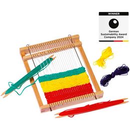 Kreativset goki "Webrahmen 22x19 cm", natur, Kreativsets, KinderB:22cm H:2,8cm T:19cm, Holz, Metall, B:22cm H:2,8cm T:19cm