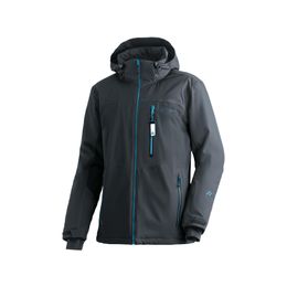 Skijacke Maier Sports "Oravice", Herren, Gr. 30, grau, 100% Polyester, hoch geschlossener Ausschnitt, Jacken, Herren Winterjacke mit RV-Taschen und Kapuze, wasserdicht