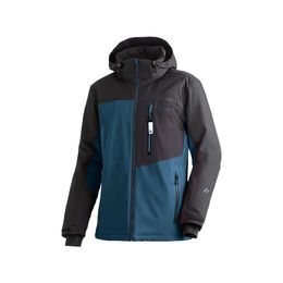 Skijacke Maier Sports "Oravice", Herren, Gr. 46, blau (saphirblau), 100% Polyester, hoch geschlossener Ausschnitt, Jacken, Herren Winterjacke mit RV-Taschen und Kapuze, wasserdicht
