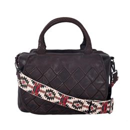 Handtasche Harbour 2nd "Sestilia", Damen, Gr. B/H/T: 33cm x 22cm x 14cm, braun, Leder, Taschen