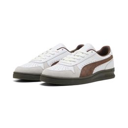 Sneaker Puma "INDOOR", Gr. 38,5, Puma weiß, flat bronze, Leder, mehrfarbig, Schuhe