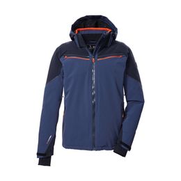 Skijacke Killtec "KSW 51 MN SKI JCKT", Herren, Gr. S, nachtblau, Oberstoff: 84% Polyamid, 16% Elasthan, Futter: 100% Polyester, Füllung: 100% Polyester (recycelt), Jacken, Herren Funktionsjacke: wasserdicht, atmungsaktiv, 4-Wege-Stretch