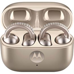 Motorola On-Ear-Kopfhörer »moto buds loop« Bluetooth Active Noise Cancelling (ANC) Adaptive Noise-Cancelling Hi-Res Transparenzmodus French Oak