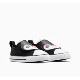 Sneaker Converse "CHUCK TAYLOR ALL STAR ONE STRAP", Gr. 21, schwarz, weiß, schwarz, Textil, Schuhe