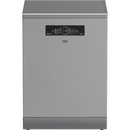 Beko Standgeschirrspüler »BDFN36561XP« 8, 9 l 15 tlg. Maßgedecke grau Target Dry