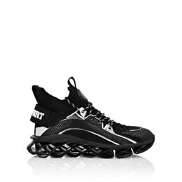 Sneaker Plein Sport "Tiger", Damen, Gr. 41, Normalschaft, schwarz (02, schwarz), Schuhe Sneaker