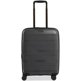 Stratic Hartschalen-Trolley »Straw + S, dark grey« 36 l 4 Rollen Handgepäck Reisekoffer Reisegepäck TSA-Zahlenschloss dark grey
