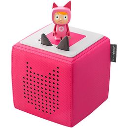 tonies Lautsprecher »Toniebox Starterset« Mono (Bluetooth WLAN Lautstärkeregelung ) pink Inkl. Kreativ Tonie und Ladestation