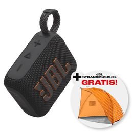 JBL Bluetooth-Lautsprecher »Set: GO 4 + gratis dazu: Strandmuschel« (A2DP Bluetooth AVRCP Bluetooth Bluetooth App-Steuerung 4, 2 W) Schwarz...