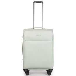 Stratic Weichgepäck-Trolley »Light + M, mint« 61 l 4 Rollen Reisekoffer Reisegepäck Aufgabegepäck TSA-Zahlenschloss mint