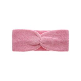 Zwillingsherz Stirnband »"Classic"« Knoten vorn, Cashmere, Feinstrick melange pink