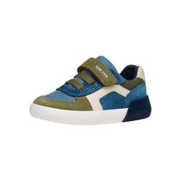Geox Sneaker »Sneaker Leder/Textil« Blau/Braun 20 20 Verschluss: Klettverschluss