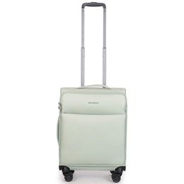 Stratic Weichgepäck-Trolley »Light + S, mint« 37 l 4 Rollen Handgepäck Reisekoffer Reisegepäck TSA-Zahlenschloss mint