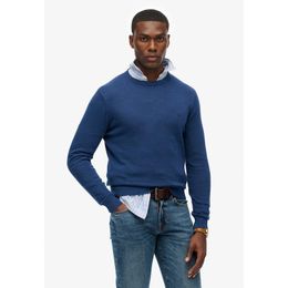 Superdry Strickpullover »ESSENTIALS COTTON JUMPER« Pilot Mid Blue Marl XXL XXL Modischer Pullover von Superdry