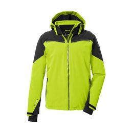 Skijacke Killtec "KSW 51 MN SKI JCKT", Herren, Gr. M, hellgrün, Oberstoff: 84% Polyamid, 16% Elasthan, Futter: 100% Polyester, Füllung: 100% Polyester (recycelt), Jacken, Herren Funktionsjacke: wasserdicht, atmungsaktiv, 4-Wege-Stretch