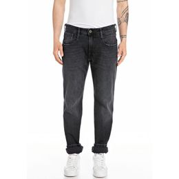 Replay Slim-fit-Jeans »ANBASS HYPERFLEX BIO« mit Stretch-Anteil black delave 32 - Länge 32 Länge 32 32 Jeans von Replay