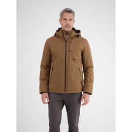 Lerros Outdoorjacke »Herren Blouson in Stukturoptik« mit Kapuze Wasser- und windabweisend SEPIA L L Taschen mit wärmendem Futter