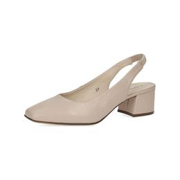 Caprice Pumps »Pumps Leder« Beige 41 41 Verschluss: Schlupfschuh