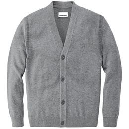 armedangels Herren-Strickjacke L Graumelange
